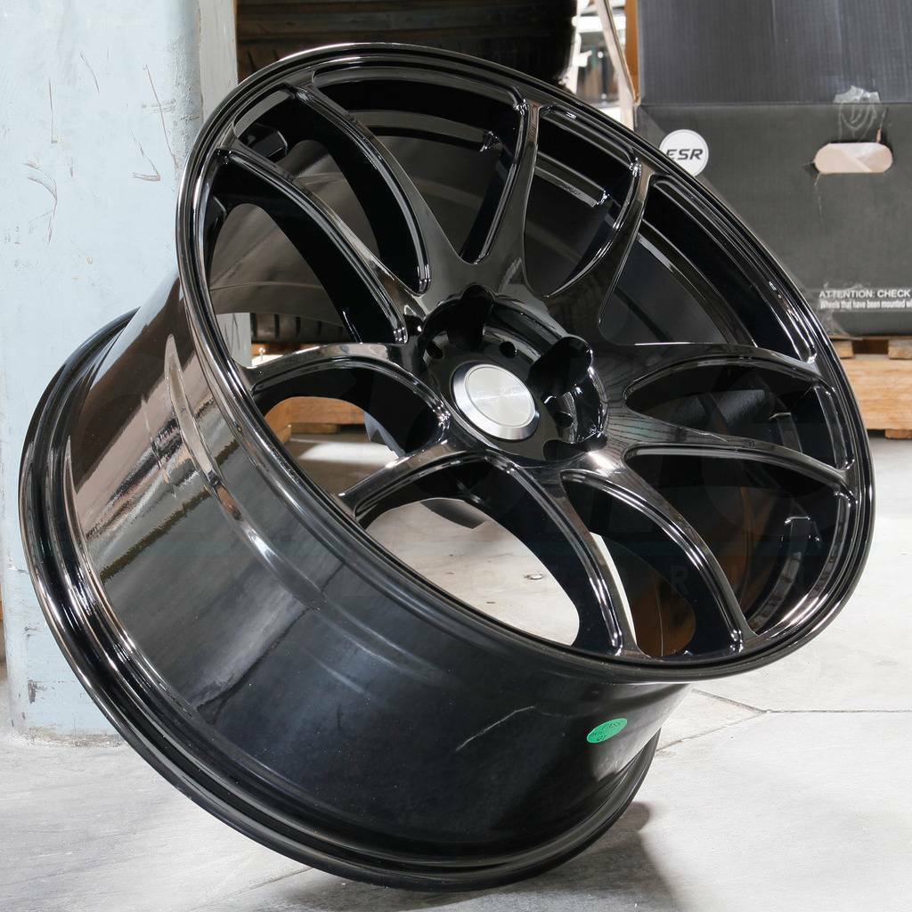 17" ESR SR08 Gloss Black Wheels 17X8.5 +30 5X114.3 (Rims Set 4 ...