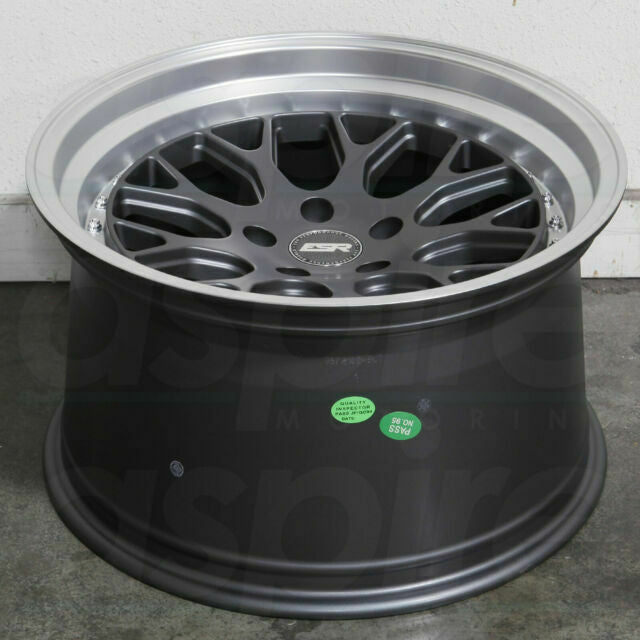 ESR CS1 Matte Graphite Wheels 18x9.5 +35 5x114.3 18 Inch Deep Dish Rim ...