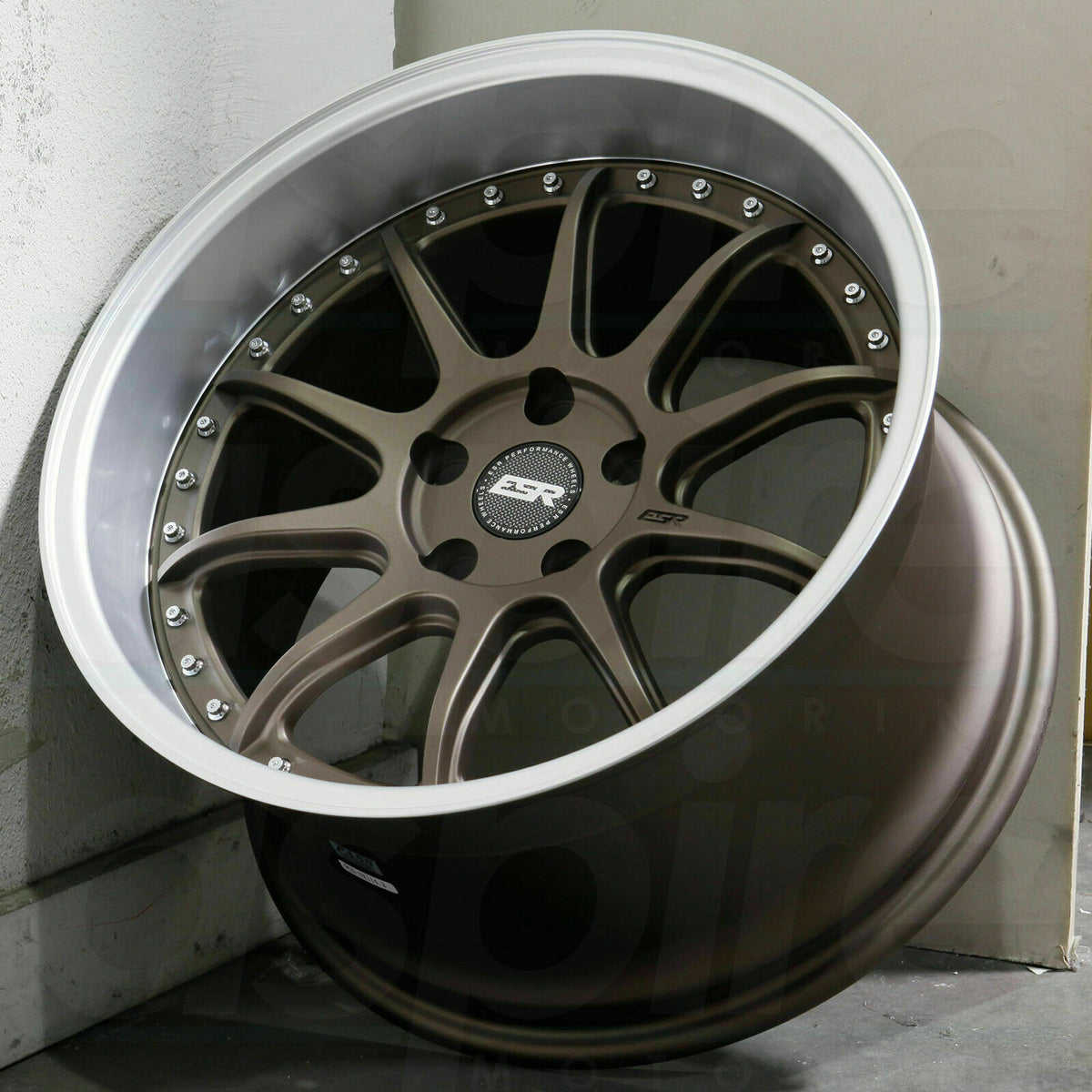 ESR CS12 Bronze Wheels 18x10.5 +22 5x114.3 18" Deep Dish Rims Set 4 ...