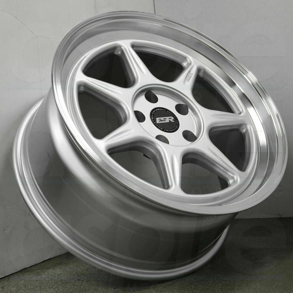 19" ESR CR7 Hyper Silver Wheels 19x9.0 +20 5x114.3 Rims Set 4 ...