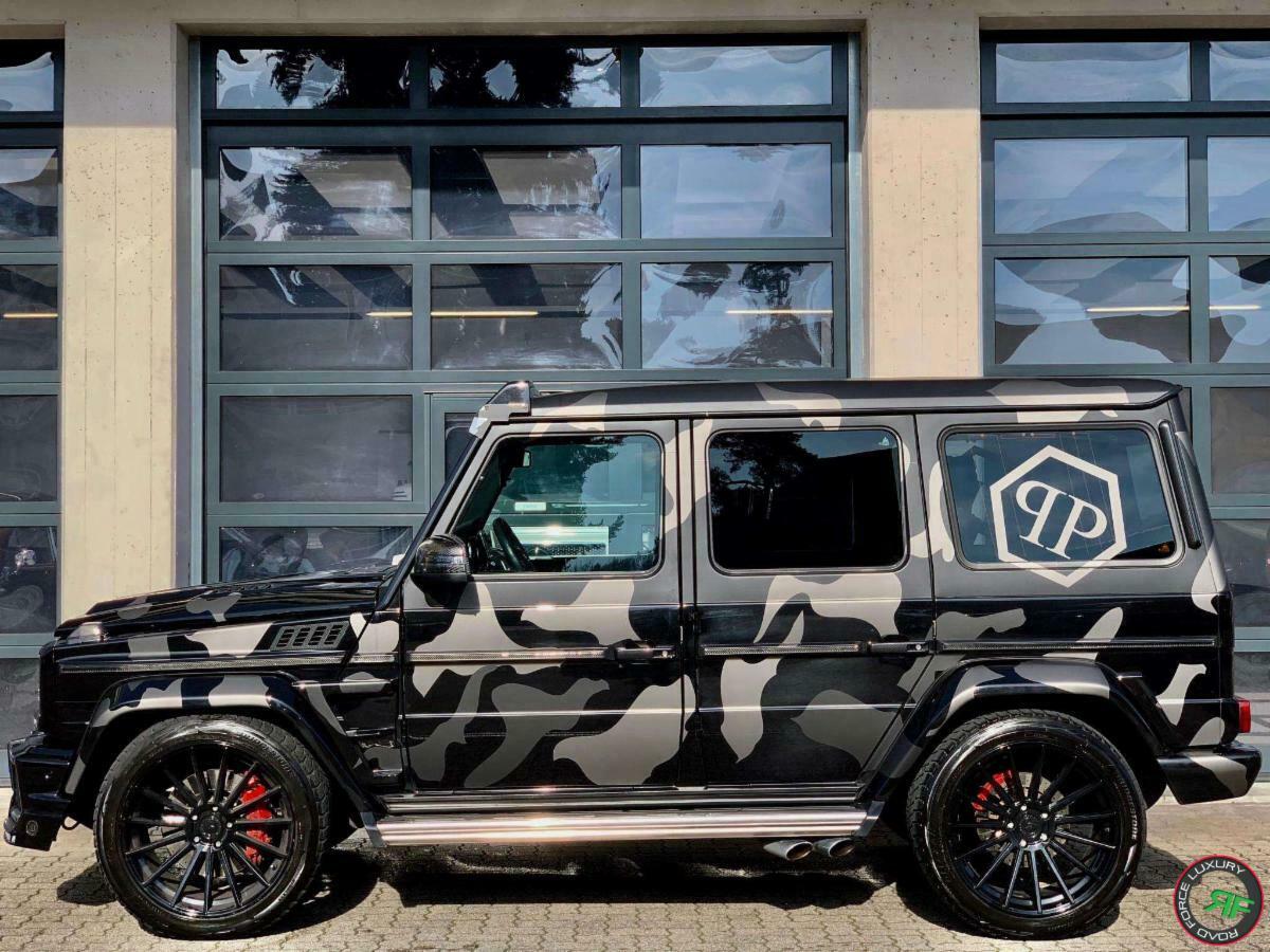 22x10.5 RF15 Wheels Fit Mercedes G500 G550 G55 Wagon Gloss Black Custo ...