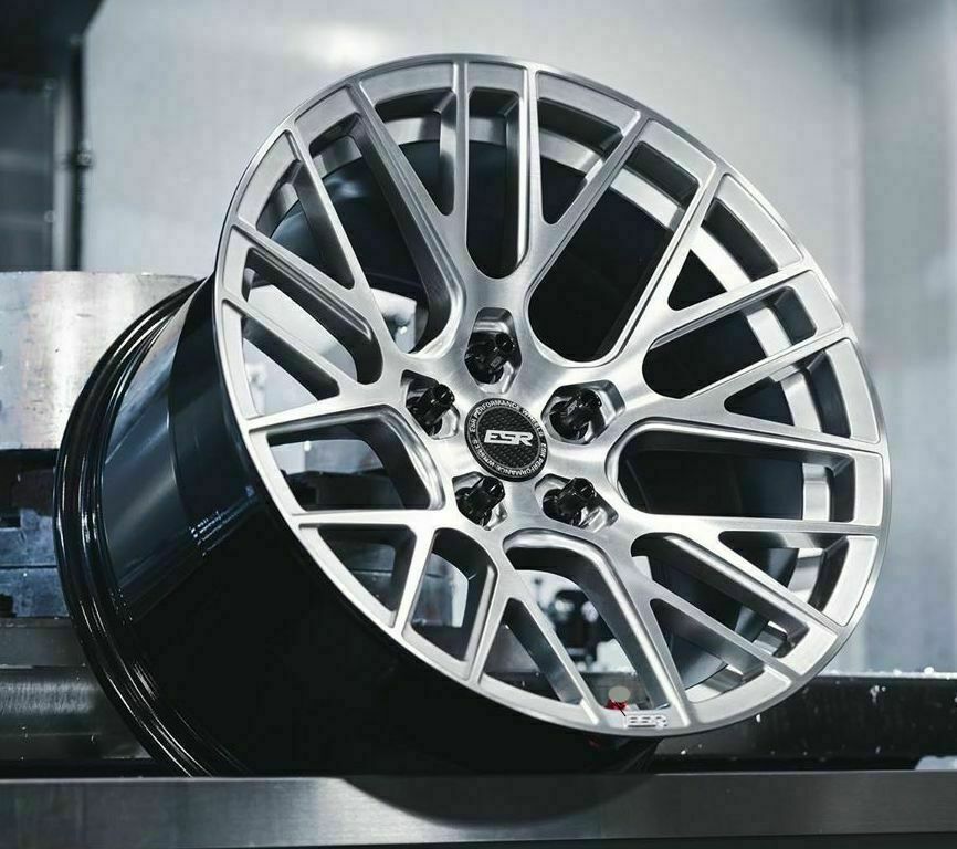 20" ESR RF11 Wheels 20x9 +35 / 20x10.5 +40 5x114.3 Silver Rotary Forge ...