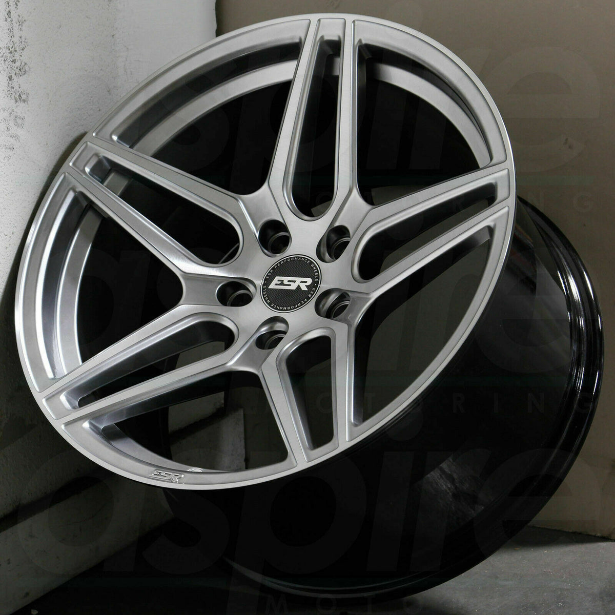19" ESR RF15 Wheels 19x10.5 +22 5x120 Silver 19 Inch Concave Rims Set ...