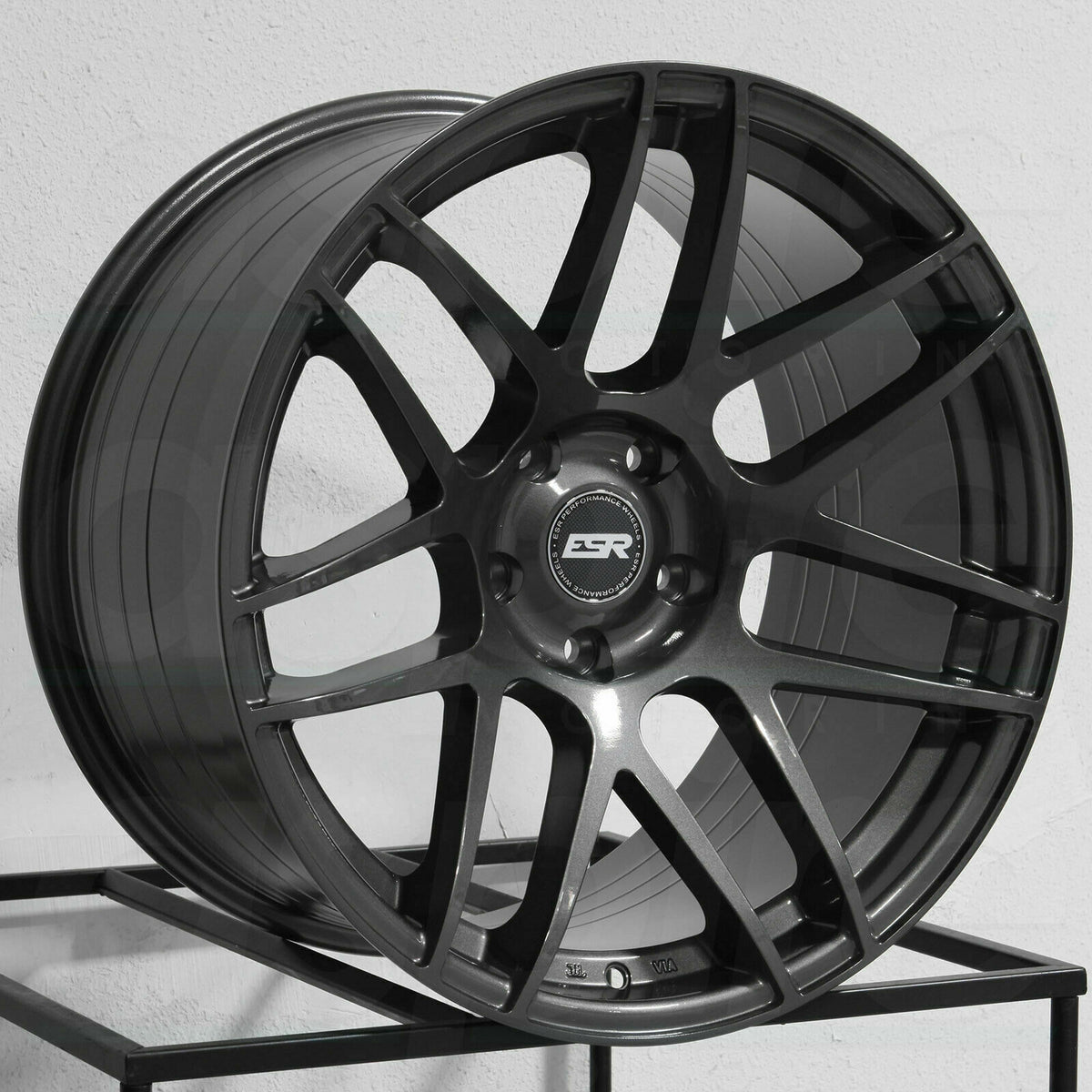 19" ESR RF1 Wheels 19x9.5 +22 5x120 Graphite 19 Inch Rims Set 4 ...
