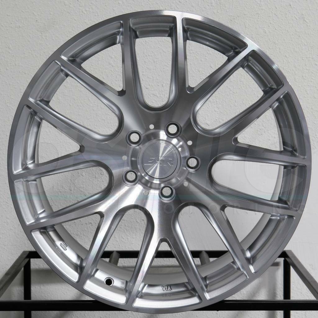 19 ESR SR12 Hyper Silver Wheels 19x9.5 +35 5x114.3 Concave Rims Set 4 ...