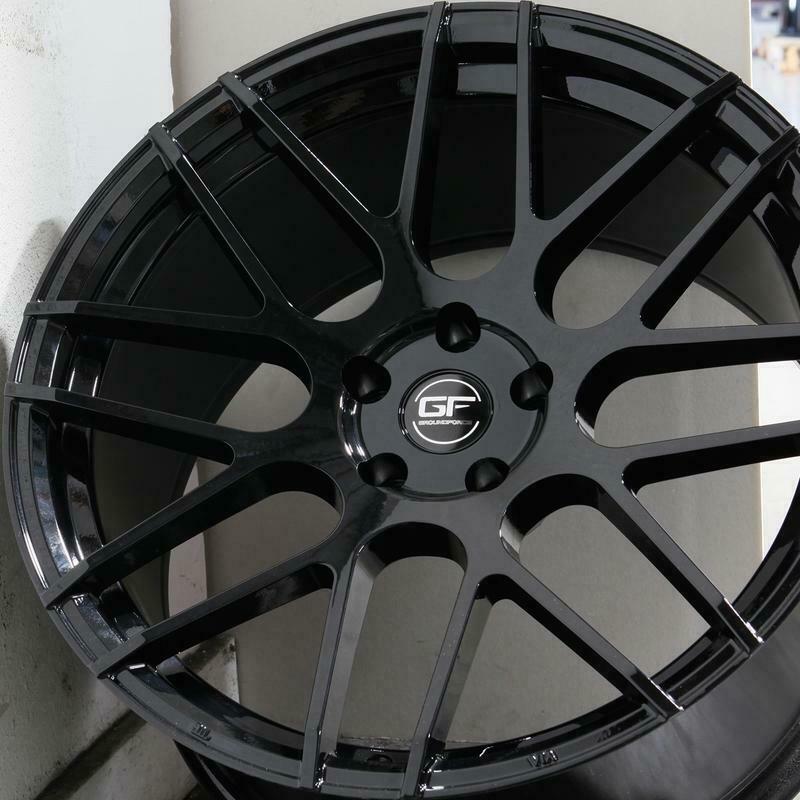 20" MRR GF7 20x10.5 5x114.3 +40 Gloss Black Ground Force Wheels Aggres ...
