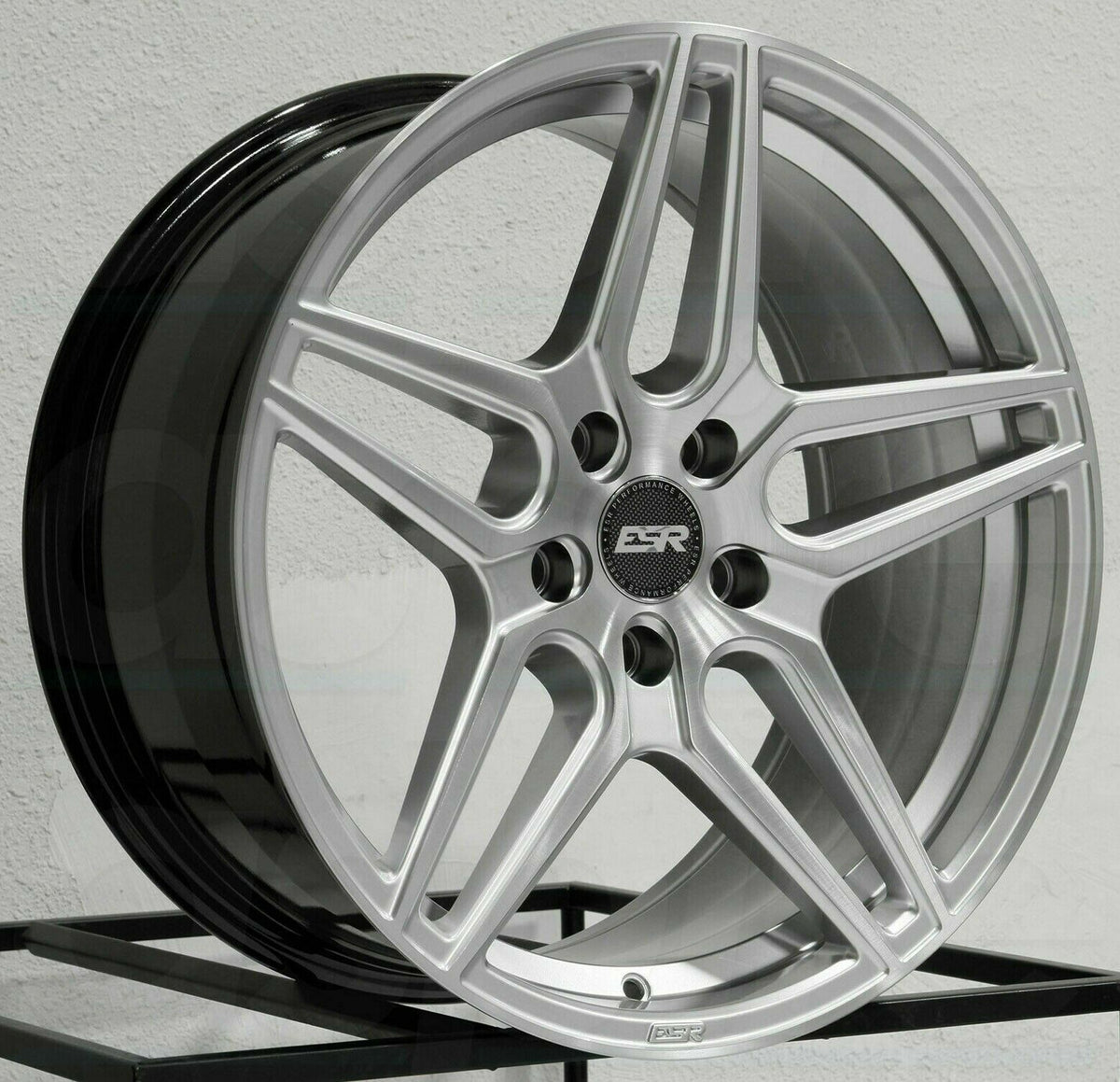 19" ESR RF15 Silver Wheels 19x8.5 +30 / 19x9.5 +35 5x120 19 Inch Rims ...