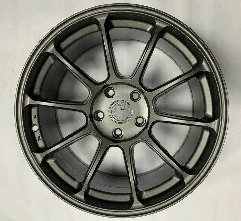 AODHAN AH06 18x9 +30 5x114.3 Matte Gun Metal Wheels 18 inch Rims Set 4 ...