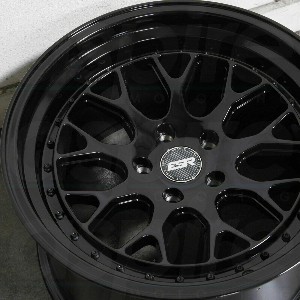 ESR CS1 Gloss Black Wheels 19x10.5 +22 5x114.3 18 Inch Deep Dish Rims ...