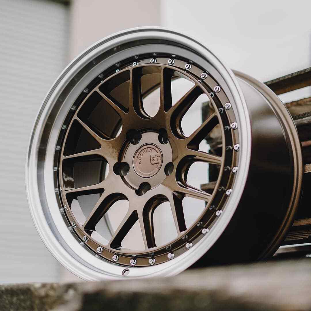 19x9.5 / 19x11 +15 5x114.3 AodHan DS06 Wheels Bronze 19 Inch Rims Set ...