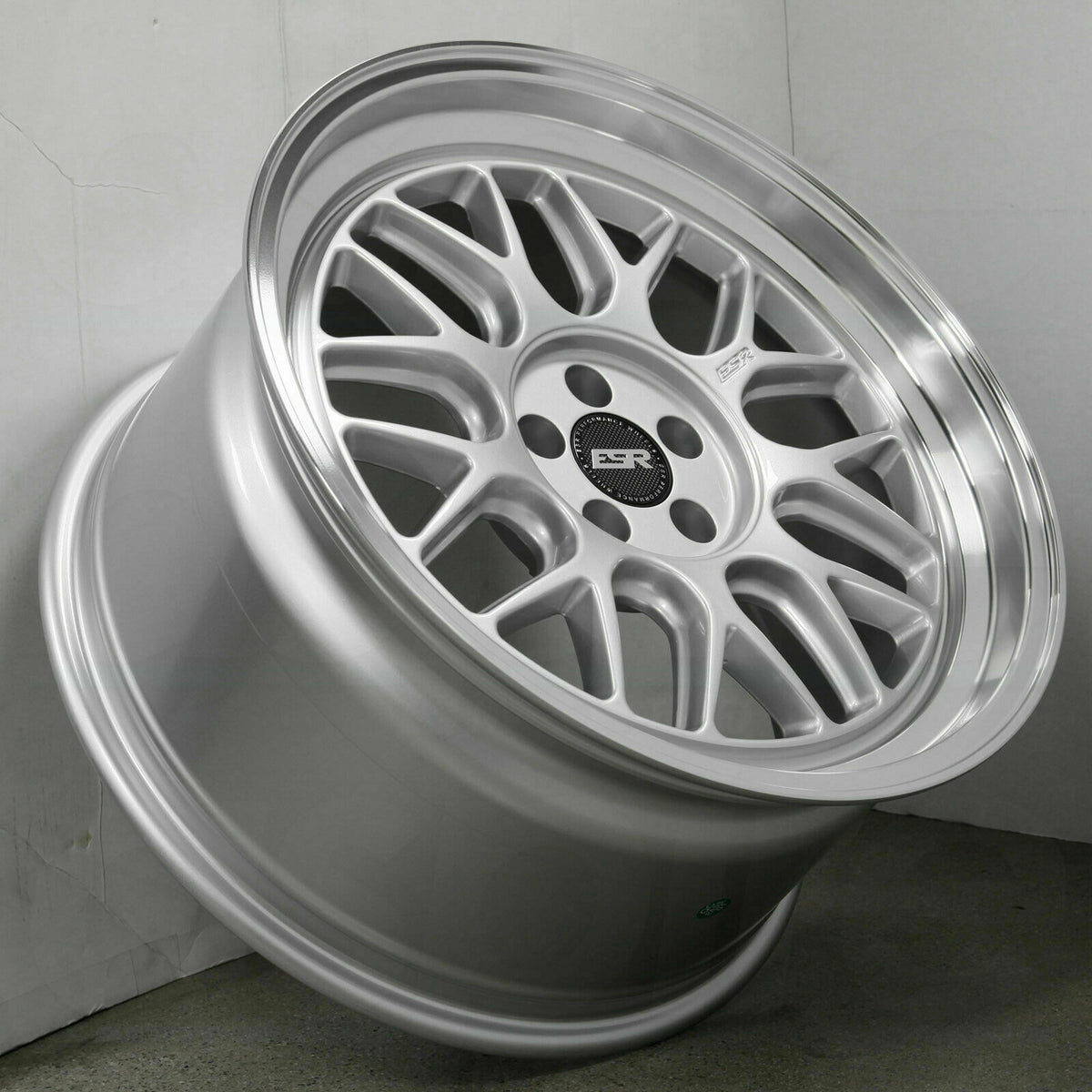 19" ESR CR1 Hyper Silver Machined Lip Wheels 19x10.0 +35 5x120 Rims Se ...