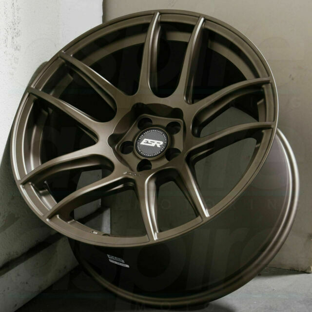 18x10.5 5x100 +22 ESR CS8 Matte Bronze 18 Inch Concave Rims Set of 4 ...