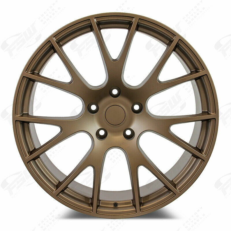 24" Bronze Wheels For Hellcat Dodge RAM 1500 Durango Dakota 24x10 5x13 ...