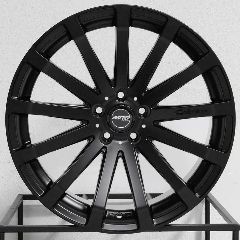 20x8.5 Matte Black MRR HR9 Wheels 20" 5x114.3 +35 Rims Set (4 ...