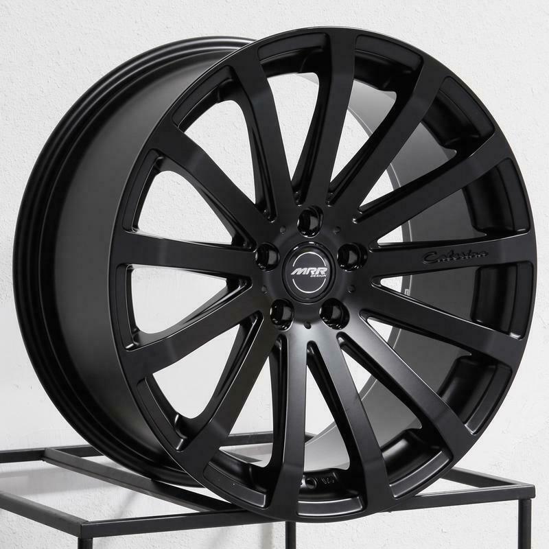 20x8.5 Matte Black MRR HR9 Wheels 20" 5x114.3 +35 Rims Set (4 ...
