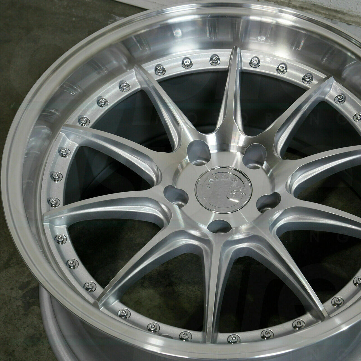 18x9.5 Silver Wheels Aodhan DS07 DS7 5x100 +35 Rims 18 Inch (Set 4 ...