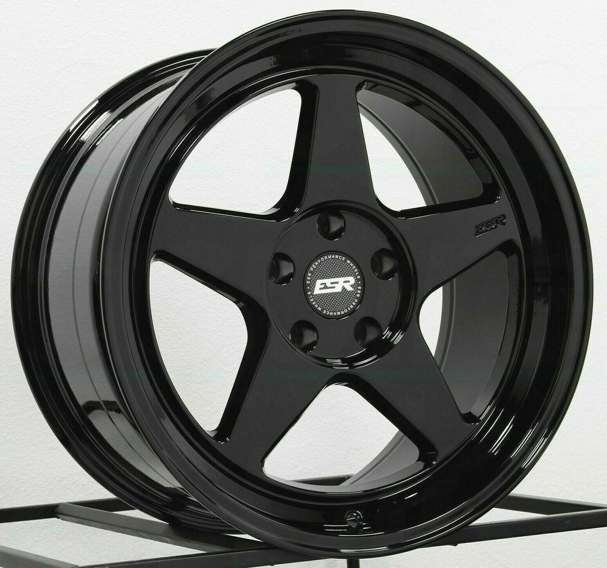 19" ESR CR5 Gloss Black Wheels 19x9.0 +20 5x114.3 Rims Set 4 ...