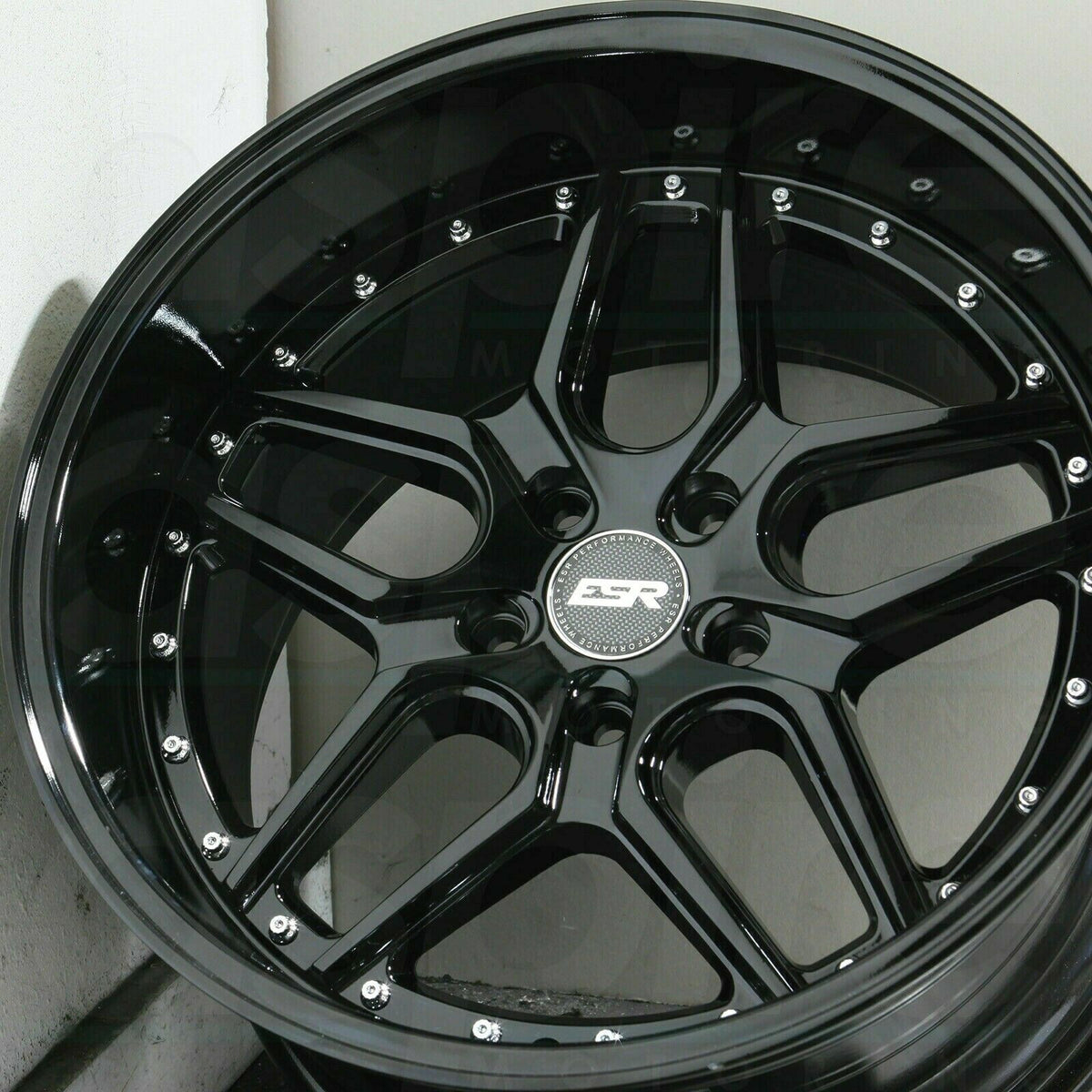 ESR CS15 Wheels 18x9.5 +35 5x100 Gloss Black Deep Dish 18 Inch Rims Se ...