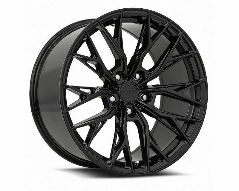 20x10 5x112 +25 MRR GF5 Wheels Gloss Black 20" Ground Force Rims Set o ...