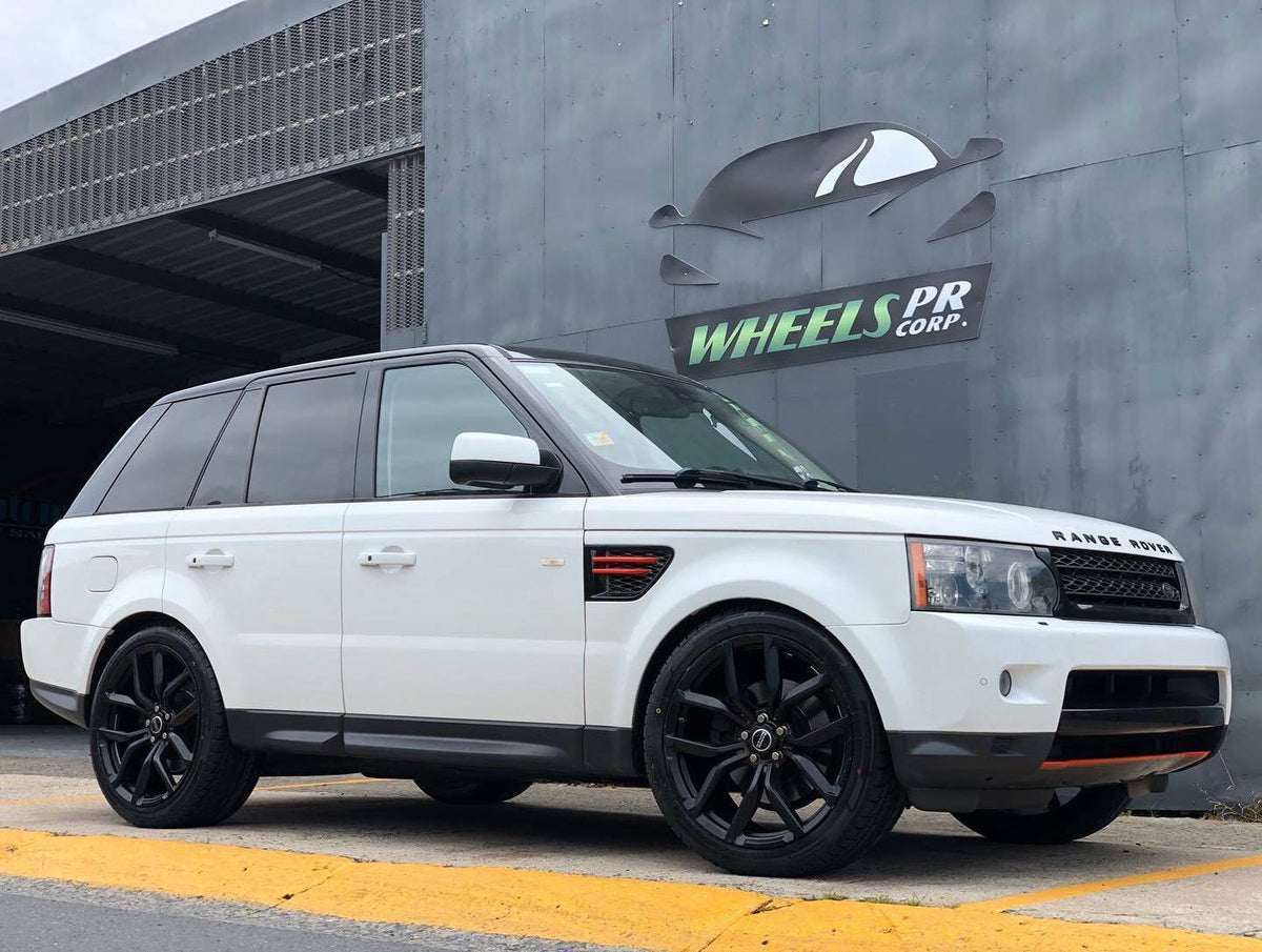 22" Wheels Fit Range Rover Land Rover 5x120 SVR Style Gloss Black Rims ...