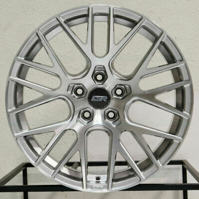 19" ESR RF11 Silver Wheels 19x9.5 +22 5x120 19 Inch Rims Set 4 ...