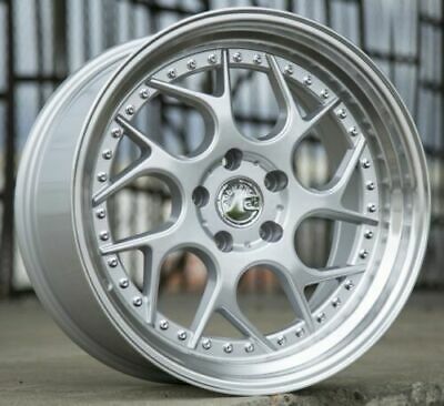 Aodhan DS01 Wheels 18x9.5 5x114.3 +30 18" Silver Machined Lip Rims Set ...