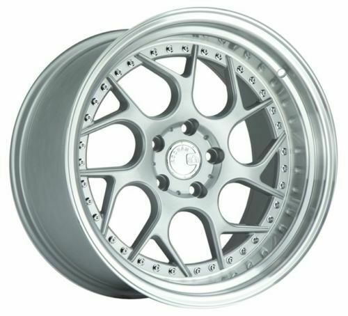 Aodhan DS01 Wheels 18x9.5 / 18x10.5 5x114.3 +15 Rims 18 Inch Silver Se ...