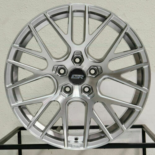 19" ESR RF11 Silver Wheels 19x9.5 +35 5x120 19 Inch Rims Set 4 ...