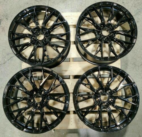 19" MRR GF5 Wheels Gloss Black 19x8.5 +20 / 19x9.5 +22 5x120 Flow Form ...